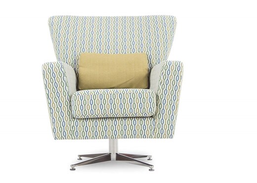 Interiors | Green Fabric Accent Swivel Chair - Texas