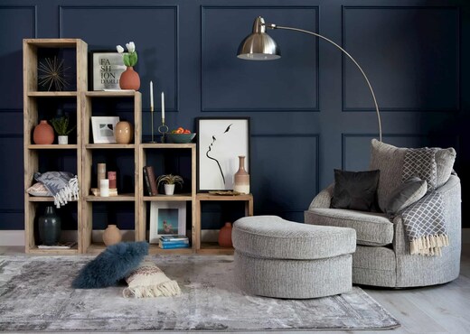 Interiors | Four section Wood Display Unit - Cube