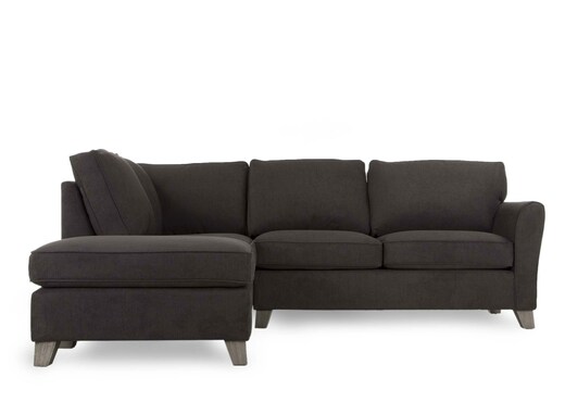 Interiors | Charcoal Fabric RAF Corner Chaise - Turin