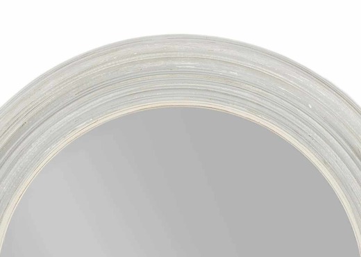 Interiors | Light Grey Round Framed Mirror - Lyle
