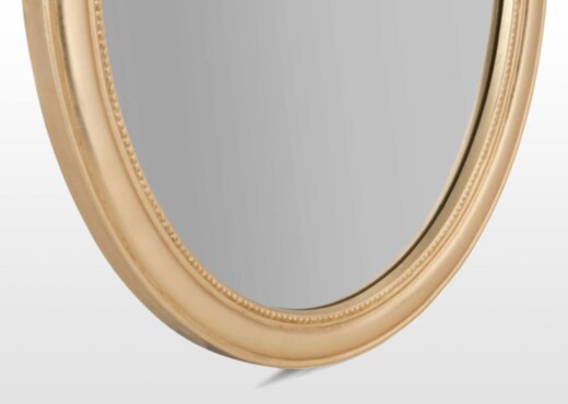 Interiors | Antique Rococo Style Gold Oval Mirror - Eliza