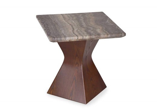 Interiors | Modern Marble Top Lamp Table - Enzo