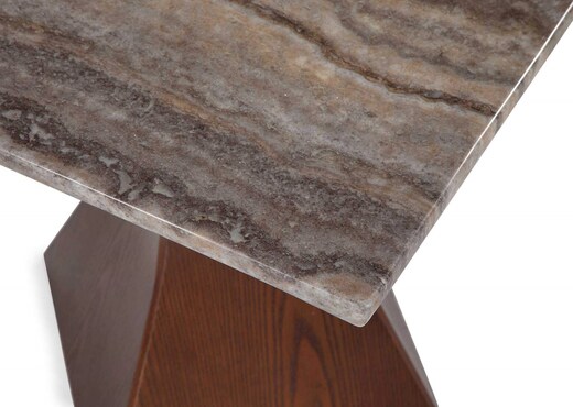 Interiors | Modern Marble Top Lamp Table - Enzo