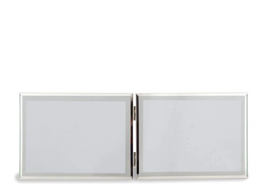 Interiors | 5" x 7" Double Silver Plated Photo Frame - Karis