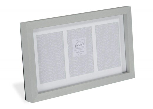 Interiors | Triple 3.2" x 2.5" Light Blue Photo Frame - Home Collection