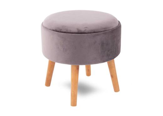 Interiors | Dark Grey Velvet Storage Footstool with Tray - Scott