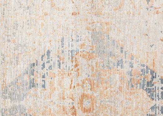 Interiors | Peach & Grey Print 160cm x 230cm Medium Rug - Maxima