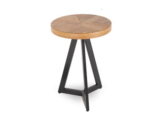 Interiors | Rustic Oak Lamp Table - Ellipse