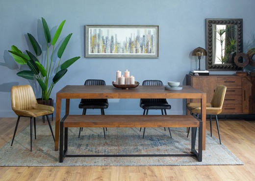 Interiors | Dark Brown Dining Table - Chicago