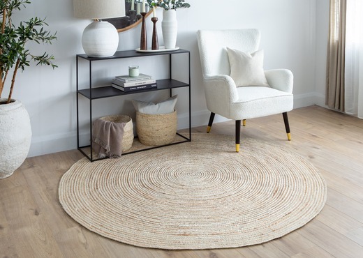 Interiors | Round Jute Rug - Natural