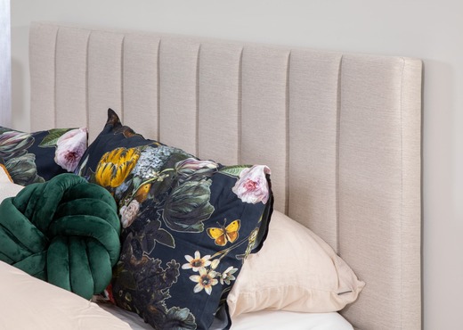 Interiors | King Size (5ft) Cream Fabric Bed Frame - Dallas