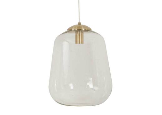 Interiors | Large Clear Glass Hanging Lamp - Jolene